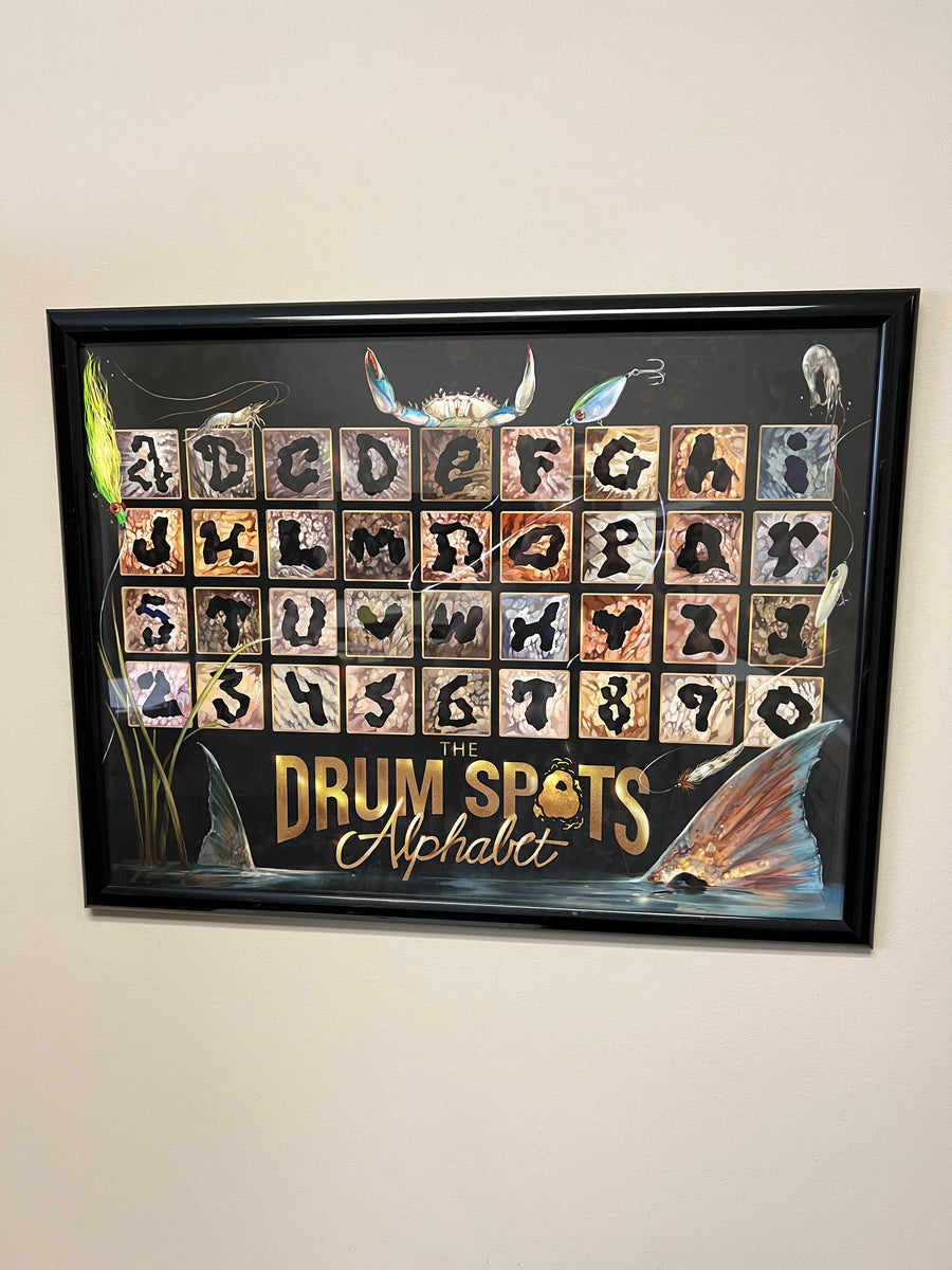 The Drum Spots Alphabet Poster